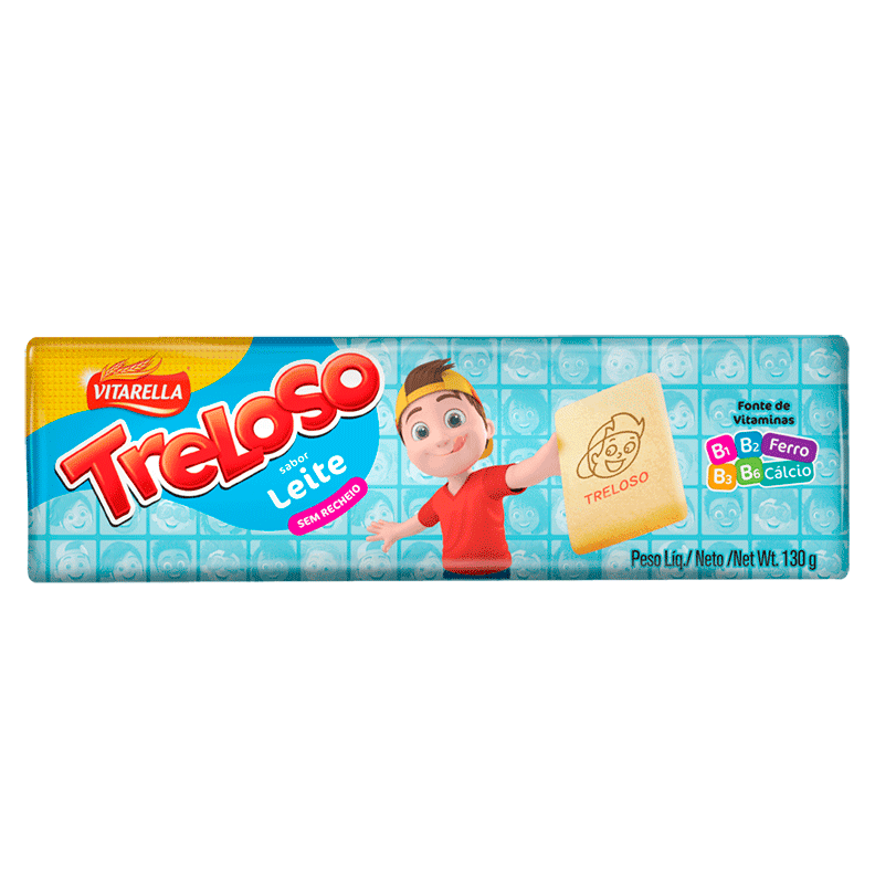 Treloso Clubinho sabor Leite | Vitarella - Tem diferença. Tem sabor.