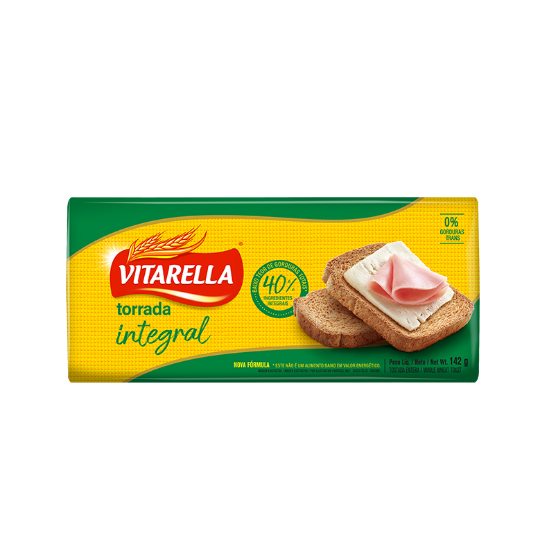 Torrada Integral | Vitarella - Tem diferença. Tem sabor.