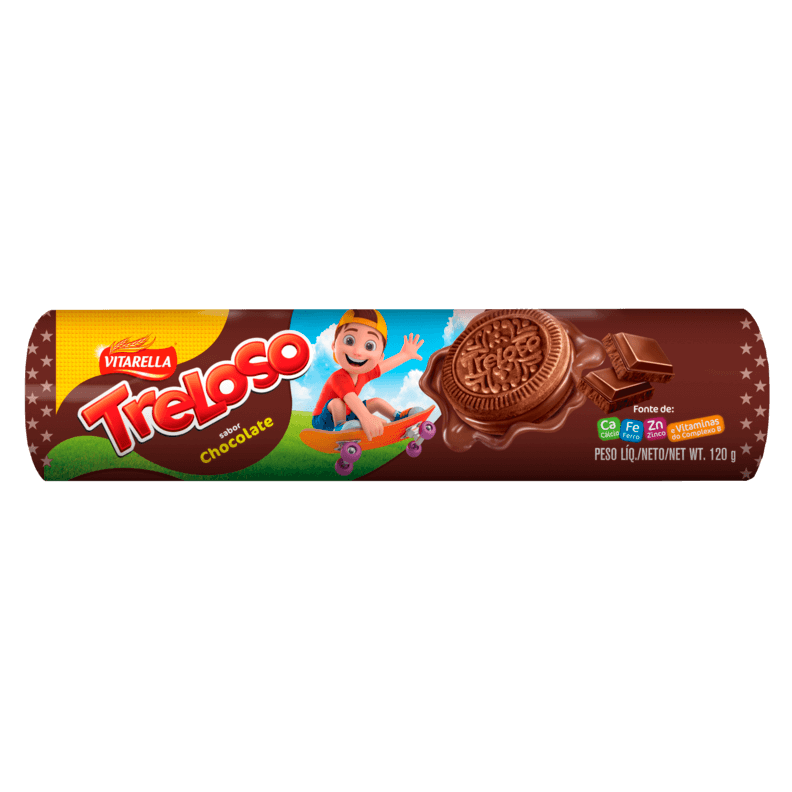 Treloso Recheado sabor Chocolate | Vitarella - Tem diferença. Tem sabor.