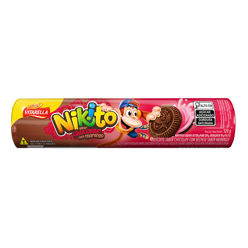 Nikito Chocolate com Morango | Vitarella - Tem diferença. Tem sabor.